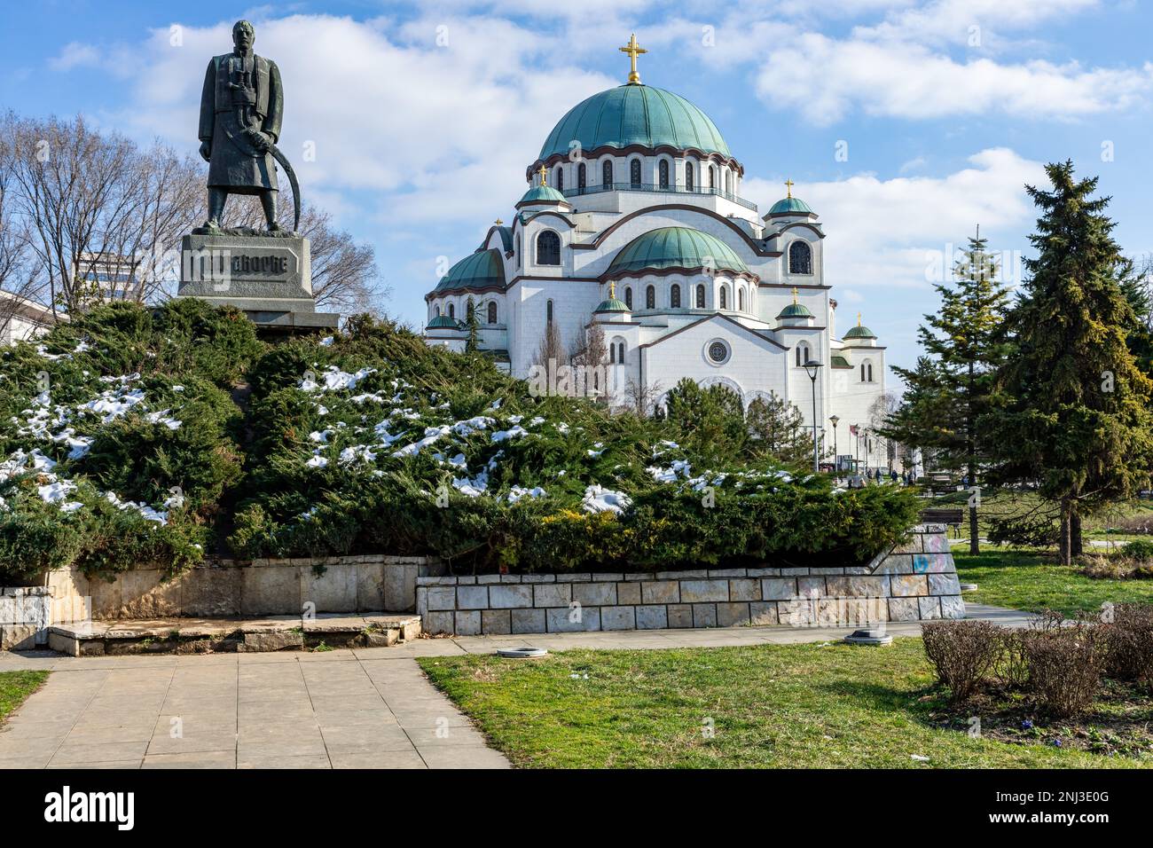 The Cathedral of Saint Sava in Belgrade, Serbia. Largest Serbian ...