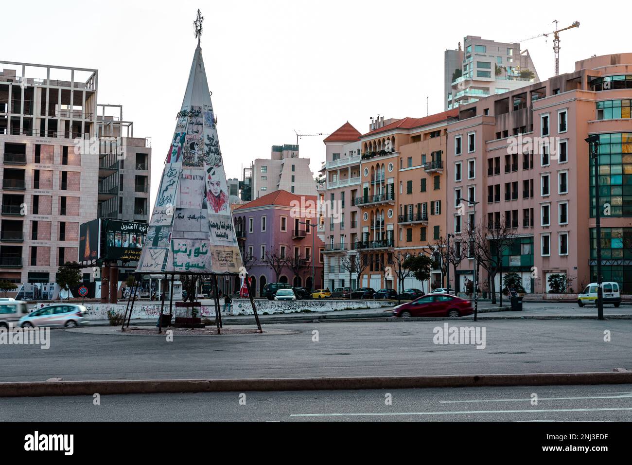 Historic Old Town of Beirut near Martyrs' square. Beirut, Lebanon Stock ...