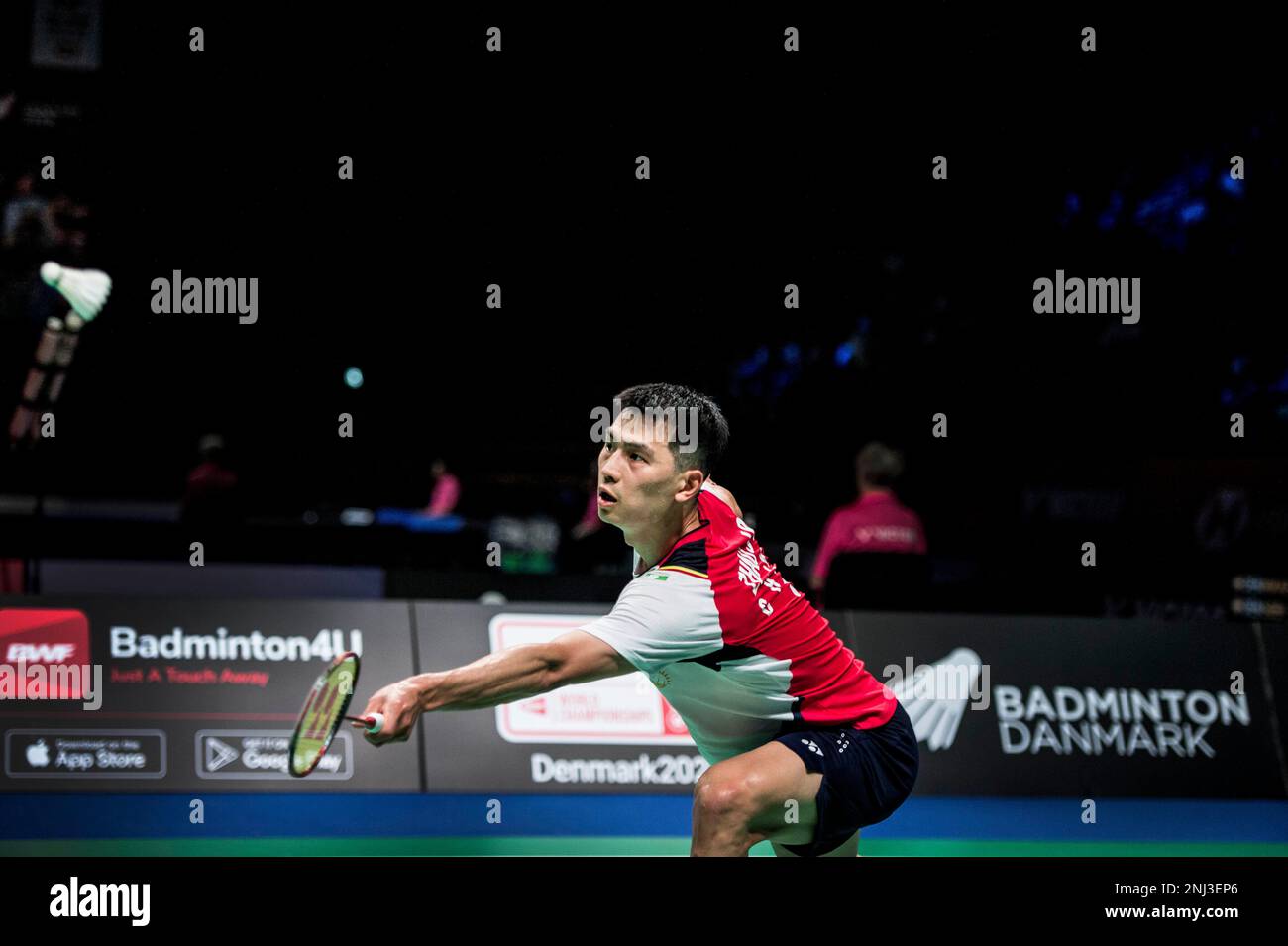Jun Peng Zhao from China in action against India's H.S. Prannoy (not ...