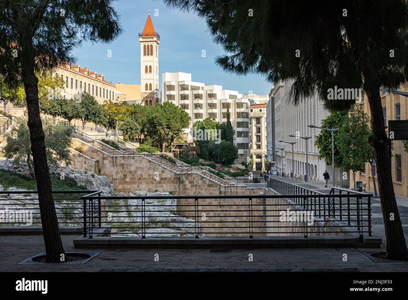 Ruins of the Roman Baths of Berytus in Beirut, Lebanon Stock Photo - Alamy
