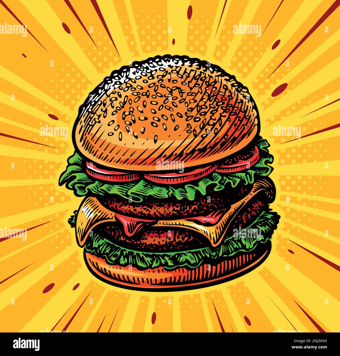 Pop Art Hamburger