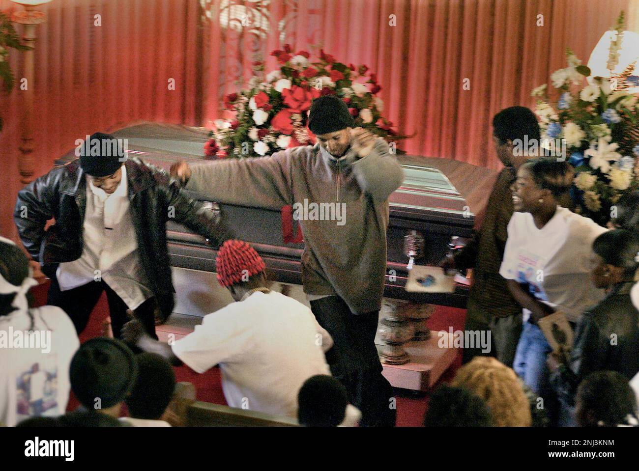 During Lamar Brown's funeral, kids from the neighborhood did turf ...