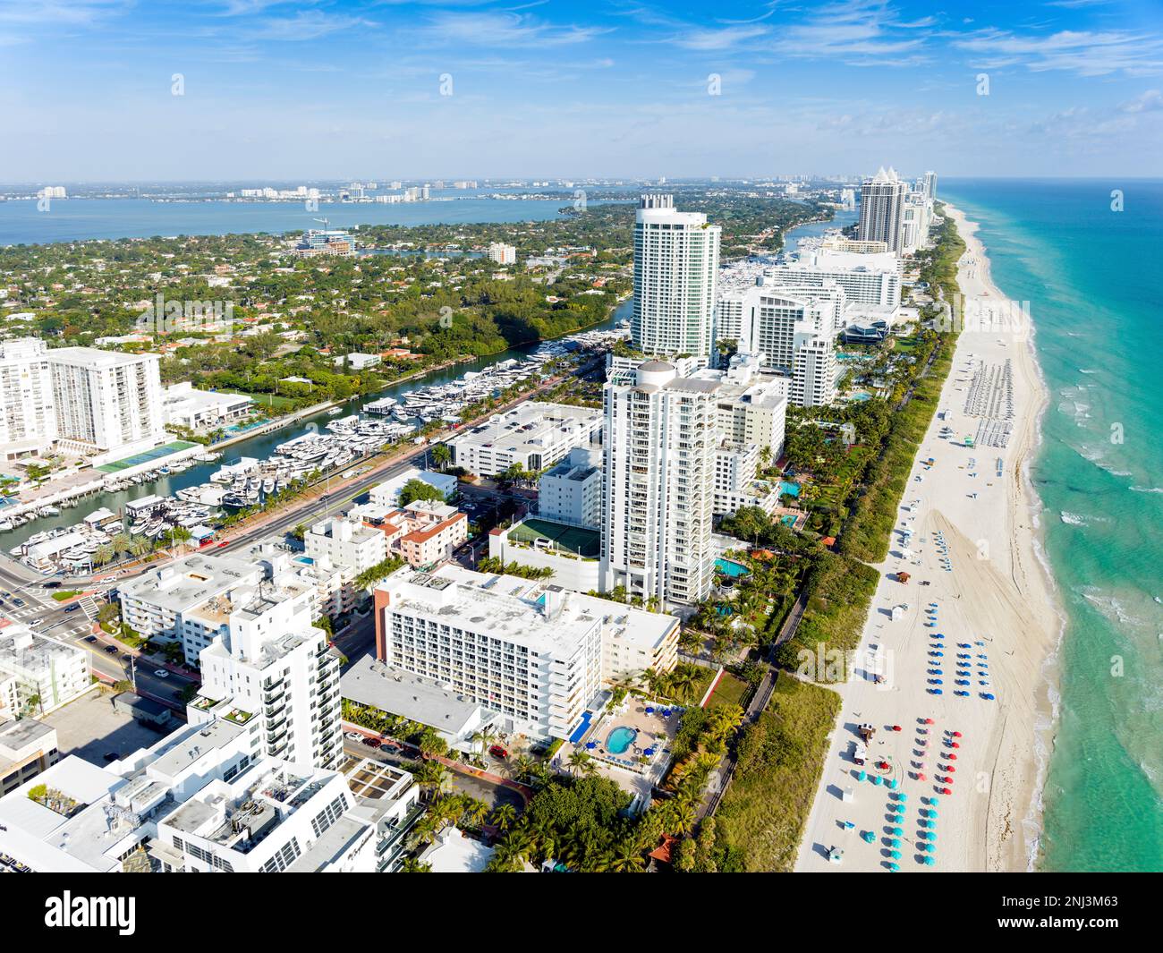Aerial View,Helicopter, Miami,Florida,USA Stock Photo - Alamy