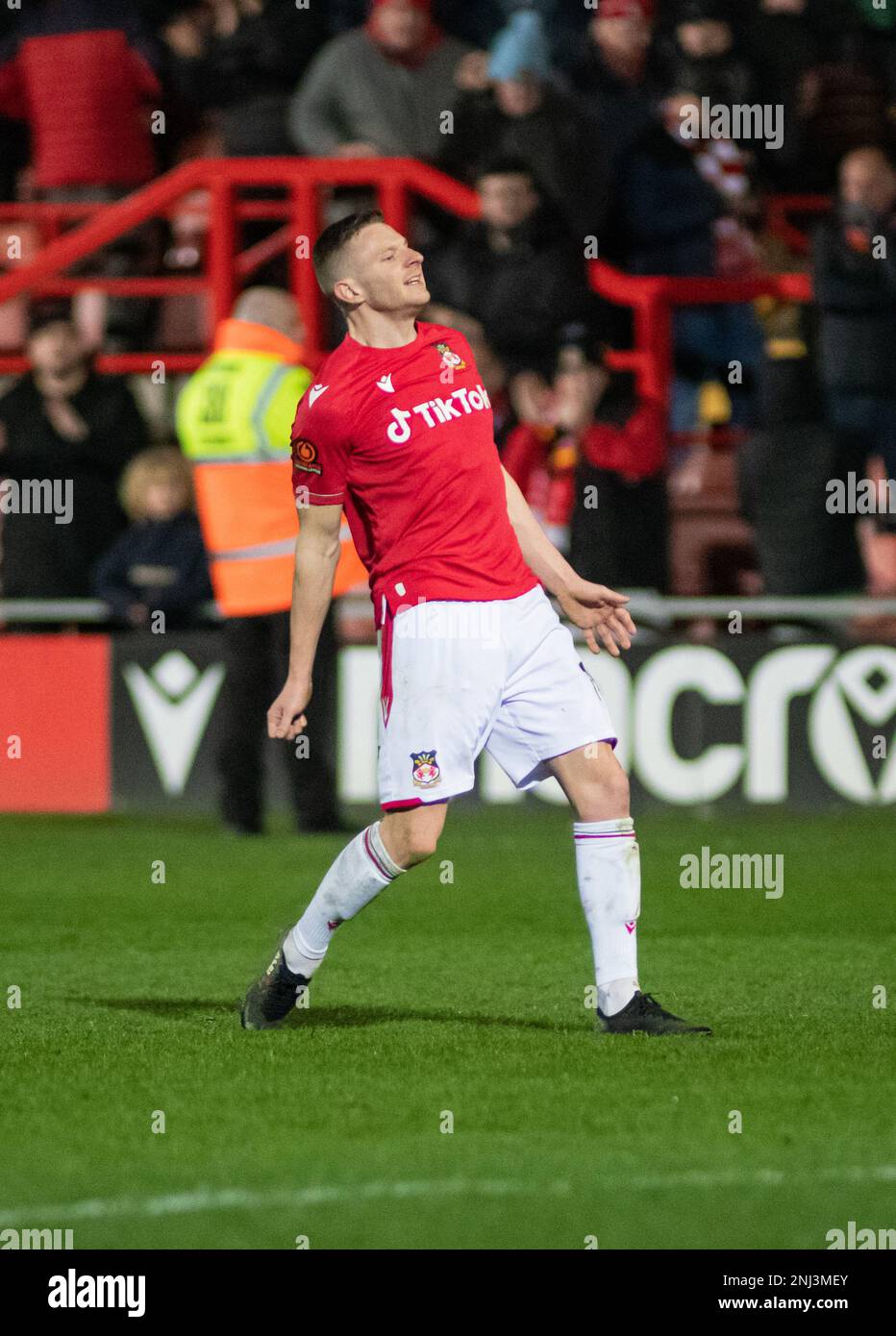 Wrexham, Wrexham County Borough, Wales. 21th February 2023. Wrexham's ...