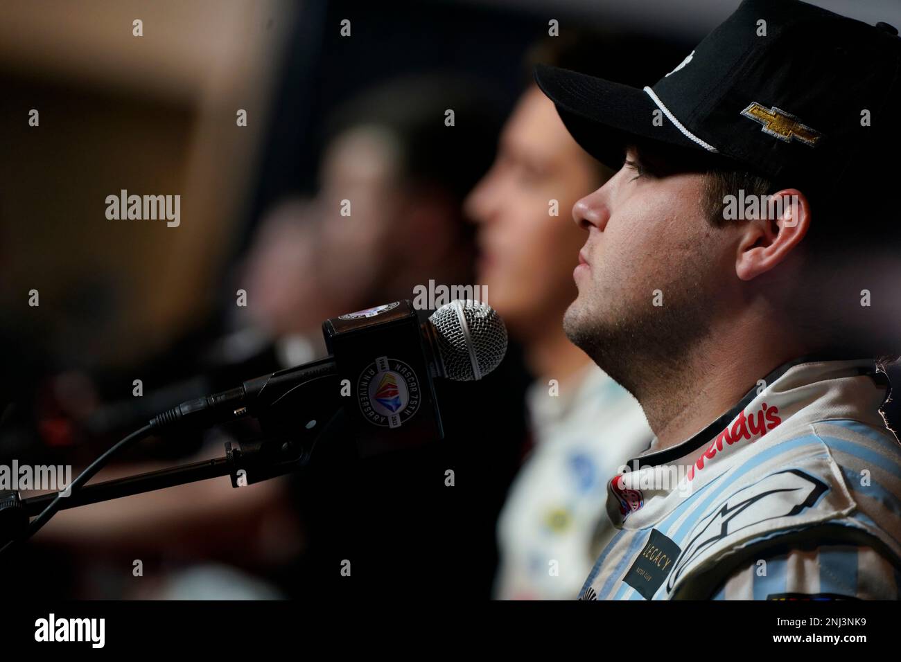 NOAH GRAGSON gets interviewed during the Daytona 500 Media Day in ... NOAH GRAGSON gets interviewed during the Daytona 500 Media Day in ...
