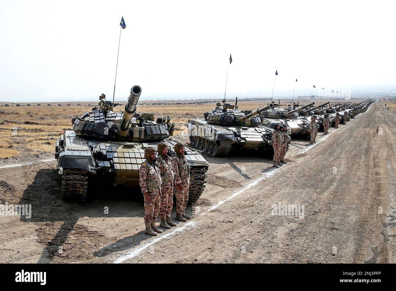 In this photo provided by Revolutionary Guard's ground force on Monday ...