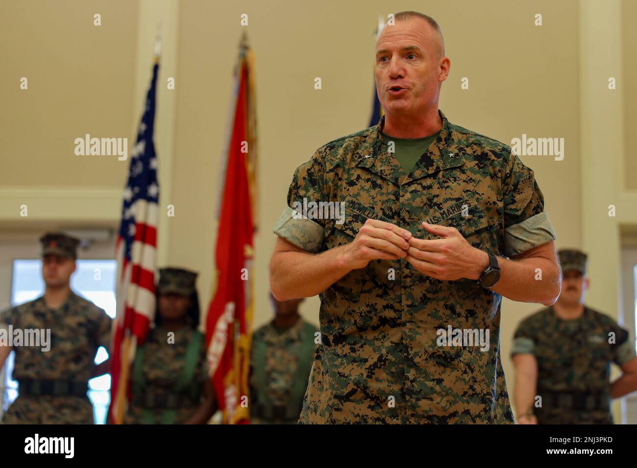 U.S. Marine Corps Brig. Gen. Michael McWilliams, the commanding general ...