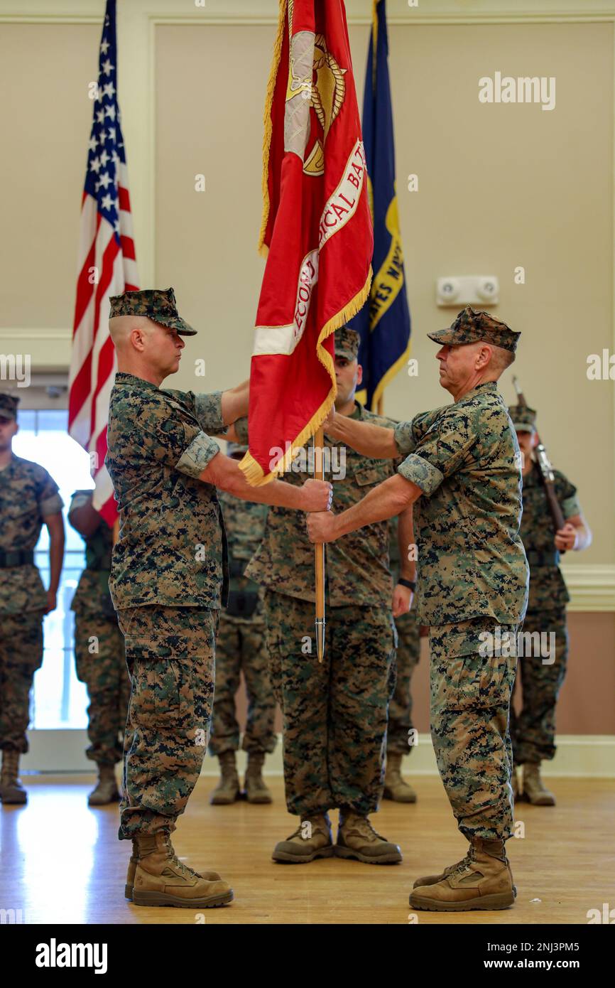 U.S. Navy Capt. Dean Goad, the commanding officer of 2nd Medical ...