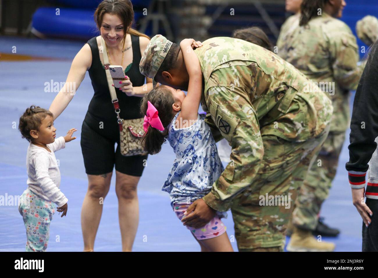 A Soldier assigned to Alpha Company, 548th Division Sustainment Support ...