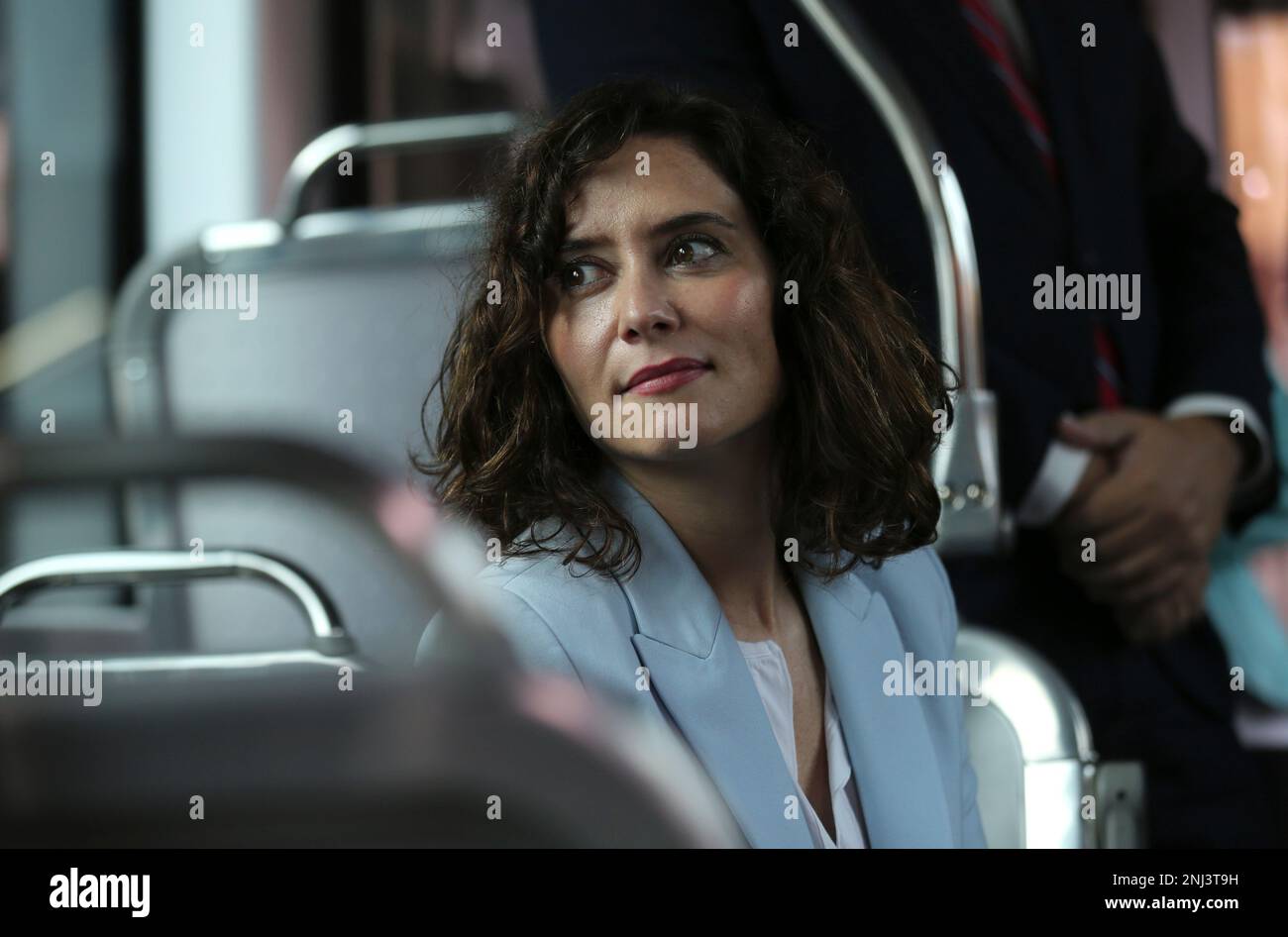 The president of the Community of Madrid, Isabel Díaz Ayuso, in a high ...
