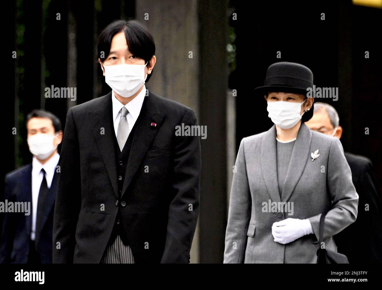 Japan's Crown Prince Fumihito of Akishino and Princess Kiko attend a ...