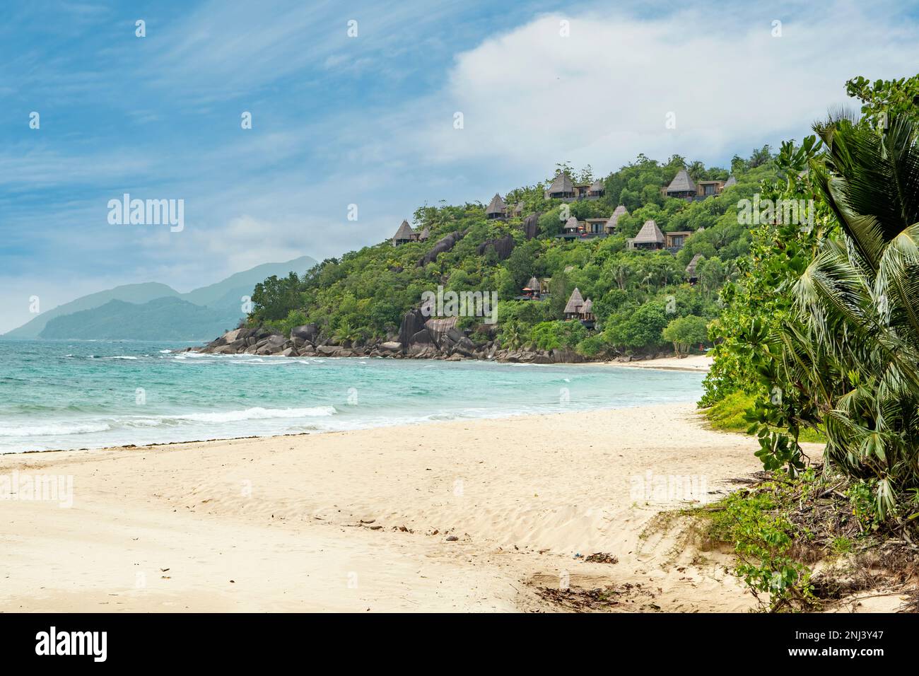 Anse Louis Beach, Mahe Island, Seychelles Stock Photo - Alamy