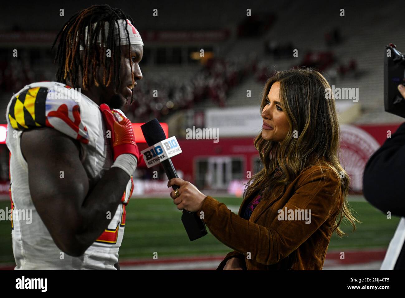 BLOOMINGTON, IN - OCTOBER 15: Big Ten Network reporter Brooke Fletcher ...