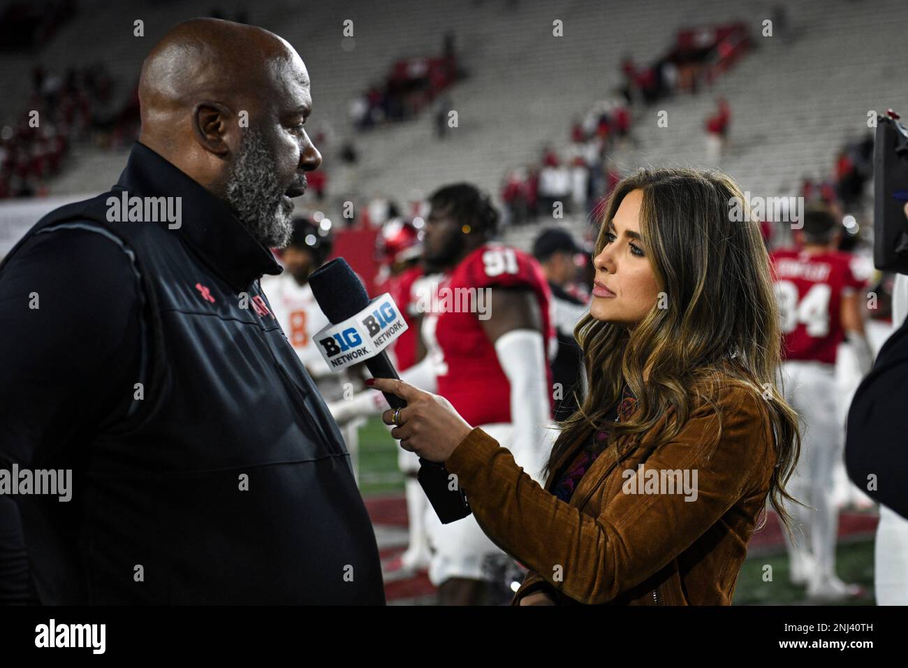 BLOOMINGTON, IN - OCTOBER 15: Big Ten Network reporter Brooke Fletcher ...
