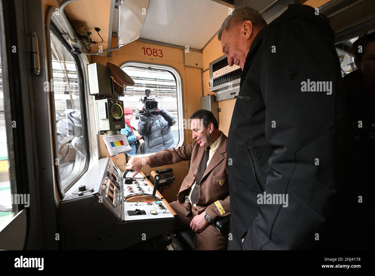 Prague, Czech Republic. 22nd Feb, 2023. Historical metro train ...