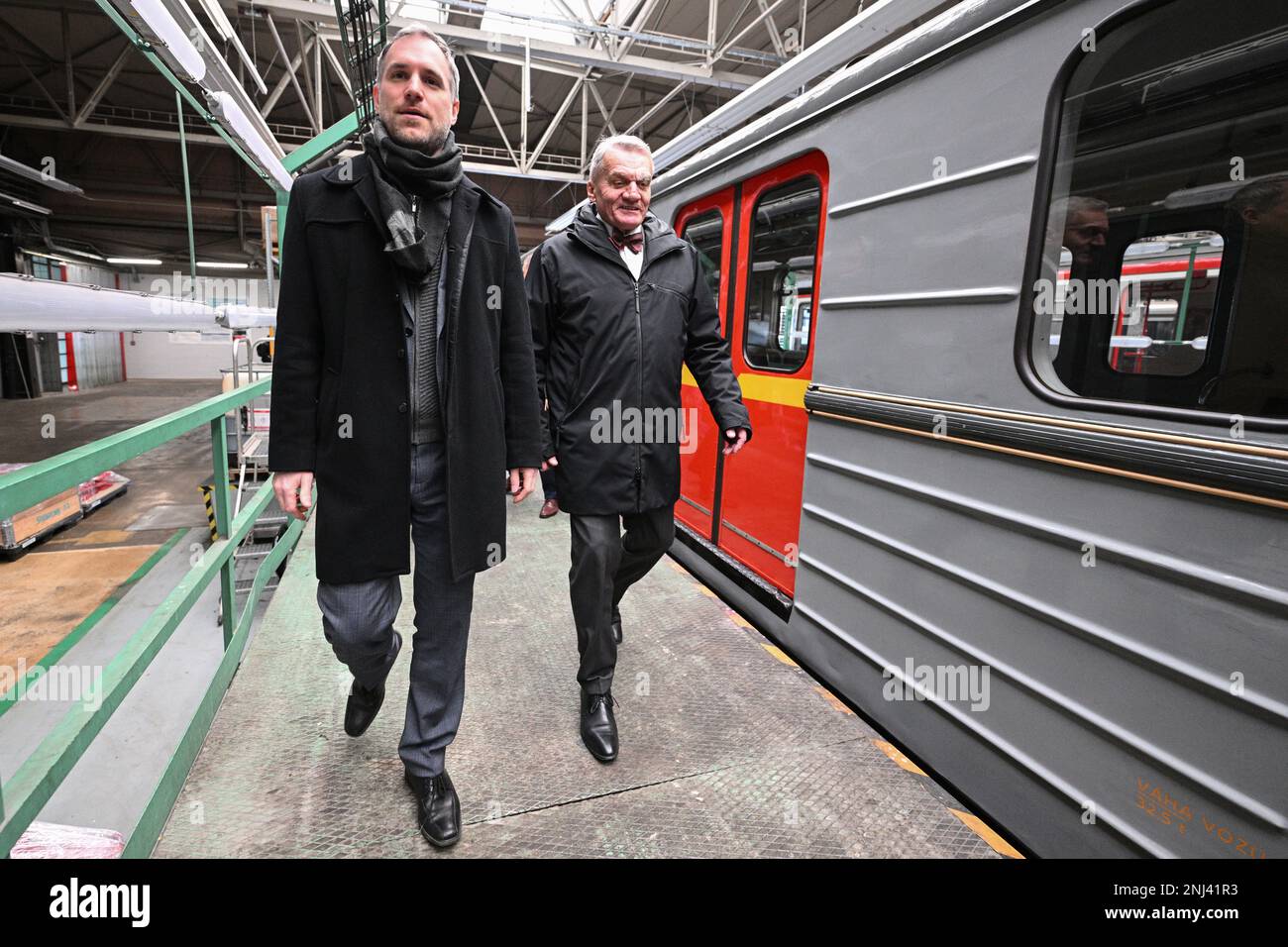 Prague, Czech Republic. 22nd Feb, 2023. Historical metro train ...