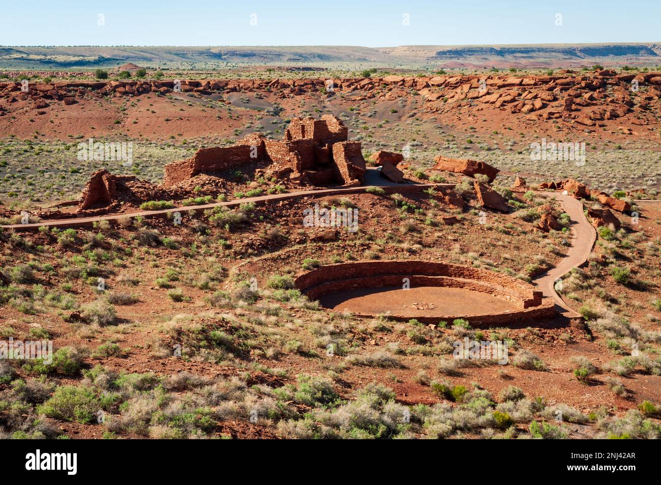 Ancient Ruins, Wupatki National Monument Stock Photo - Alamy