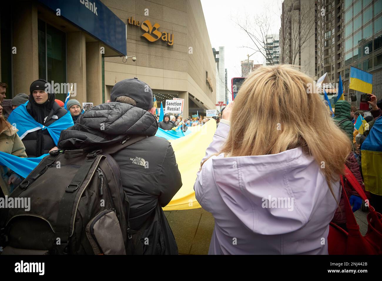 Ukraine rally in downtown Toronto Stock Photo - Alamy