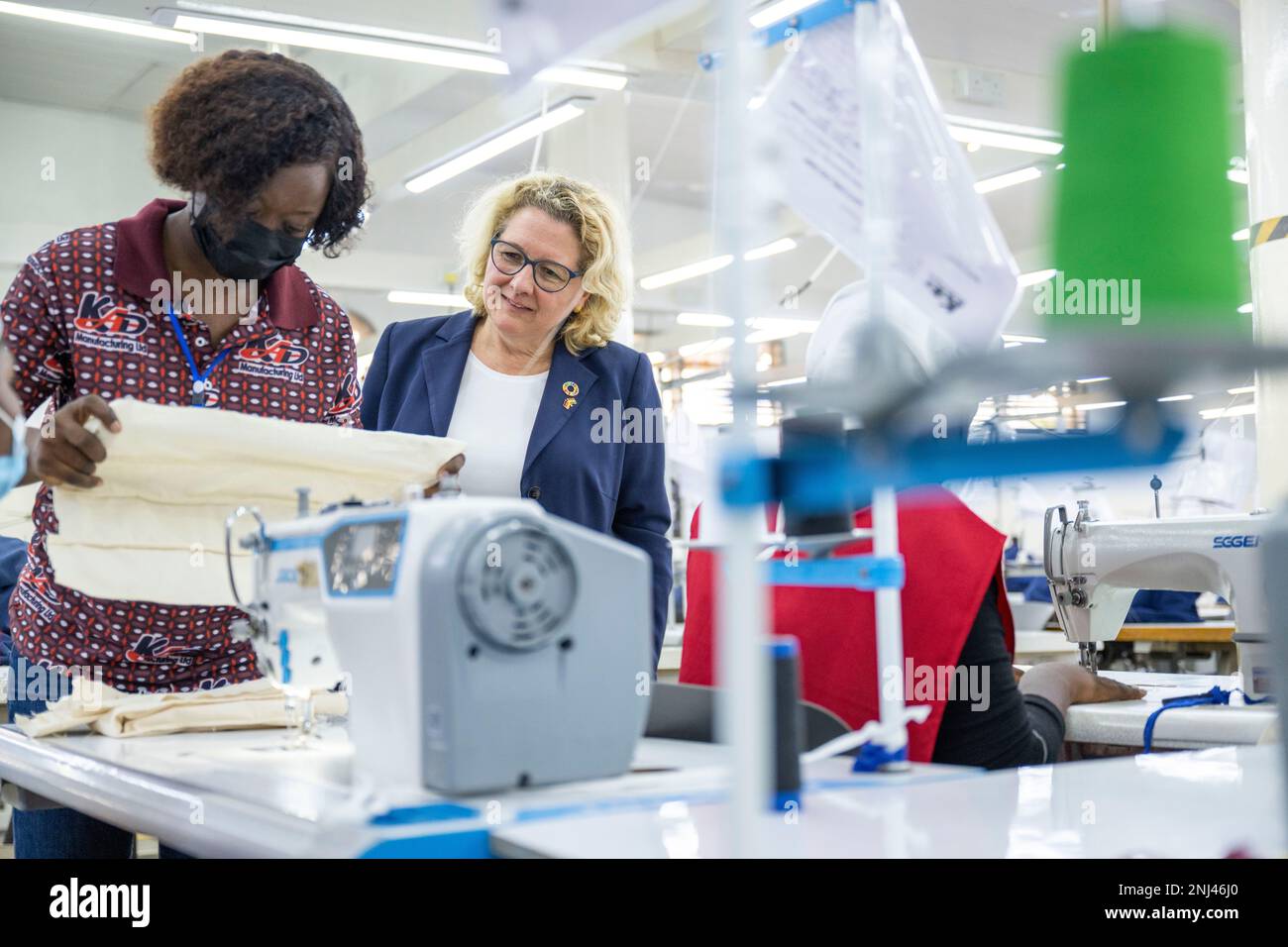 Accra, Ghana. 22nd Feb, 2023. Svenja Schulze (SPD, M), Federal Minister ...