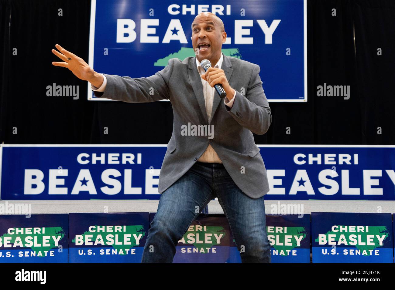 UNITED STATES - OCTOBER 15: Sen. Cory Booker, D-N.J., speaks during the ...