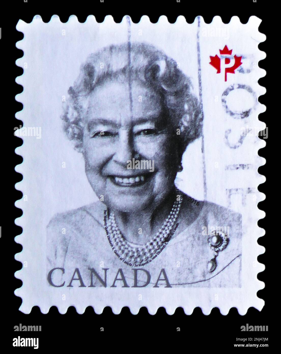 MOSCOW, RUSSIA - FEBRUARY 15, 2023: Postage stamp printed in Canada ...