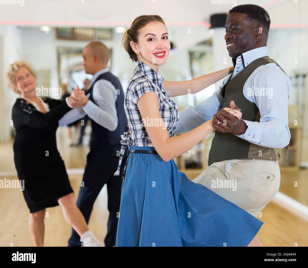 Elderly man dancing jive hi-res stock photography and images - Alamy