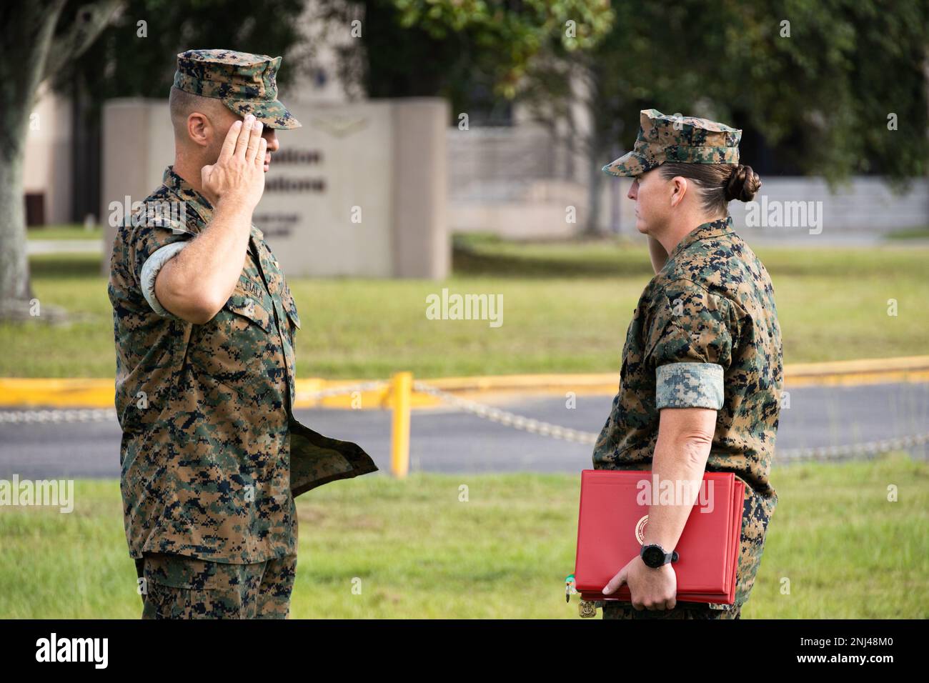 U.S. Marine Corps Sgt. Maj. Christine M. Henning, sergeant major ...