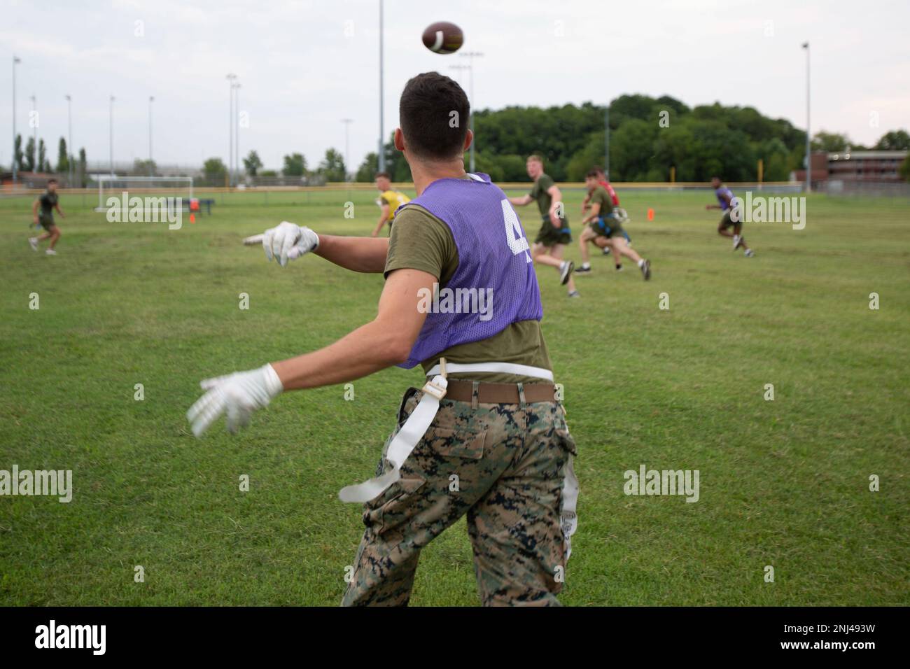 U.S. Marine Corps Sgt. Andre Ferreira, an aviation communication system ...