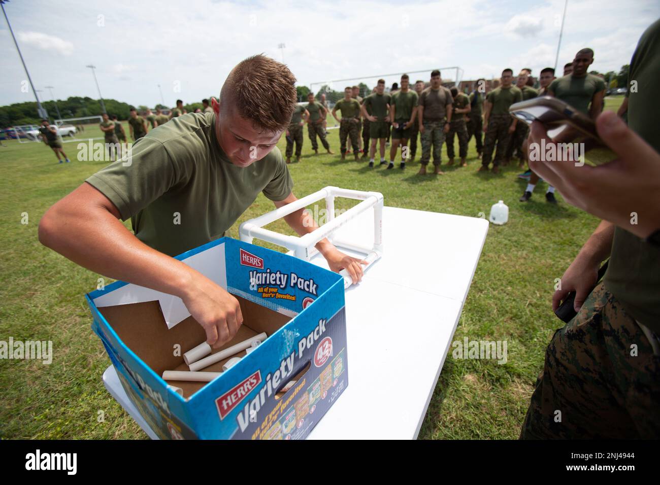U.S. Marine Corps Pfc. Jamosen Berta, an intelligence specialist with ...