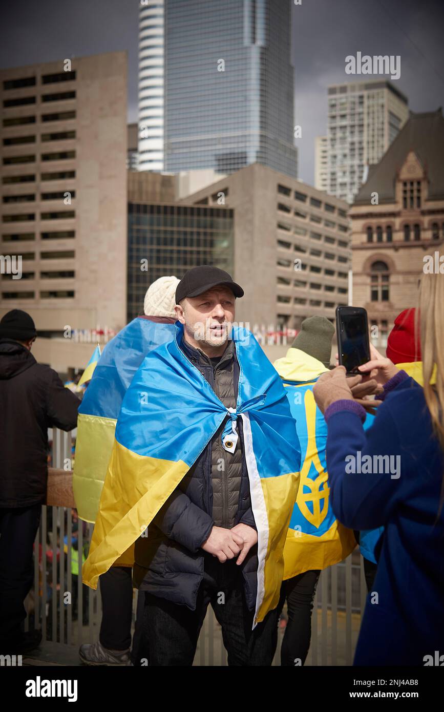 Ukrainian rally in Toronto Stock Photo - Alamy