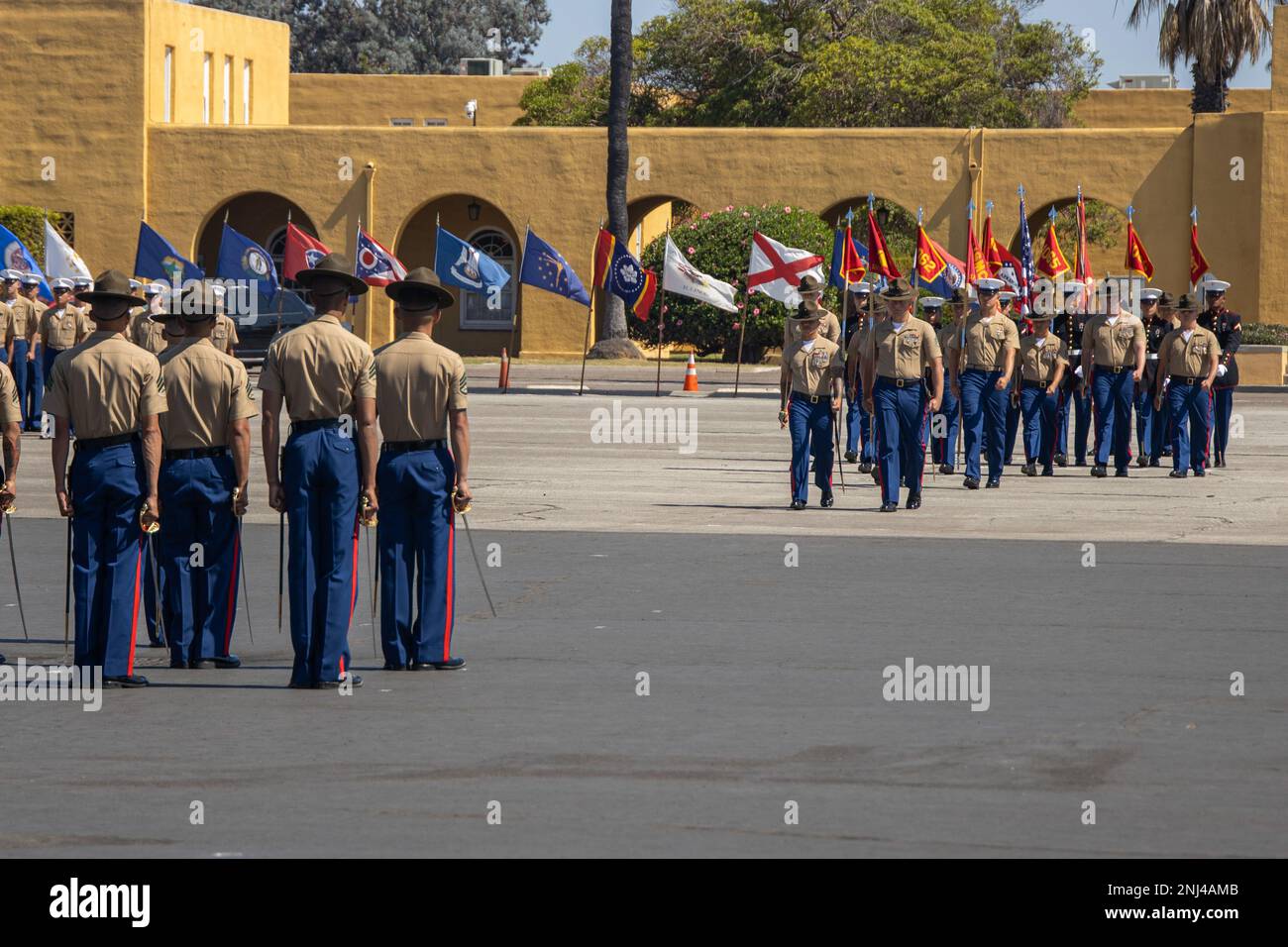 U.S. Marines with Recruit Training Regiment, Marine Corps Recruit Depot ...