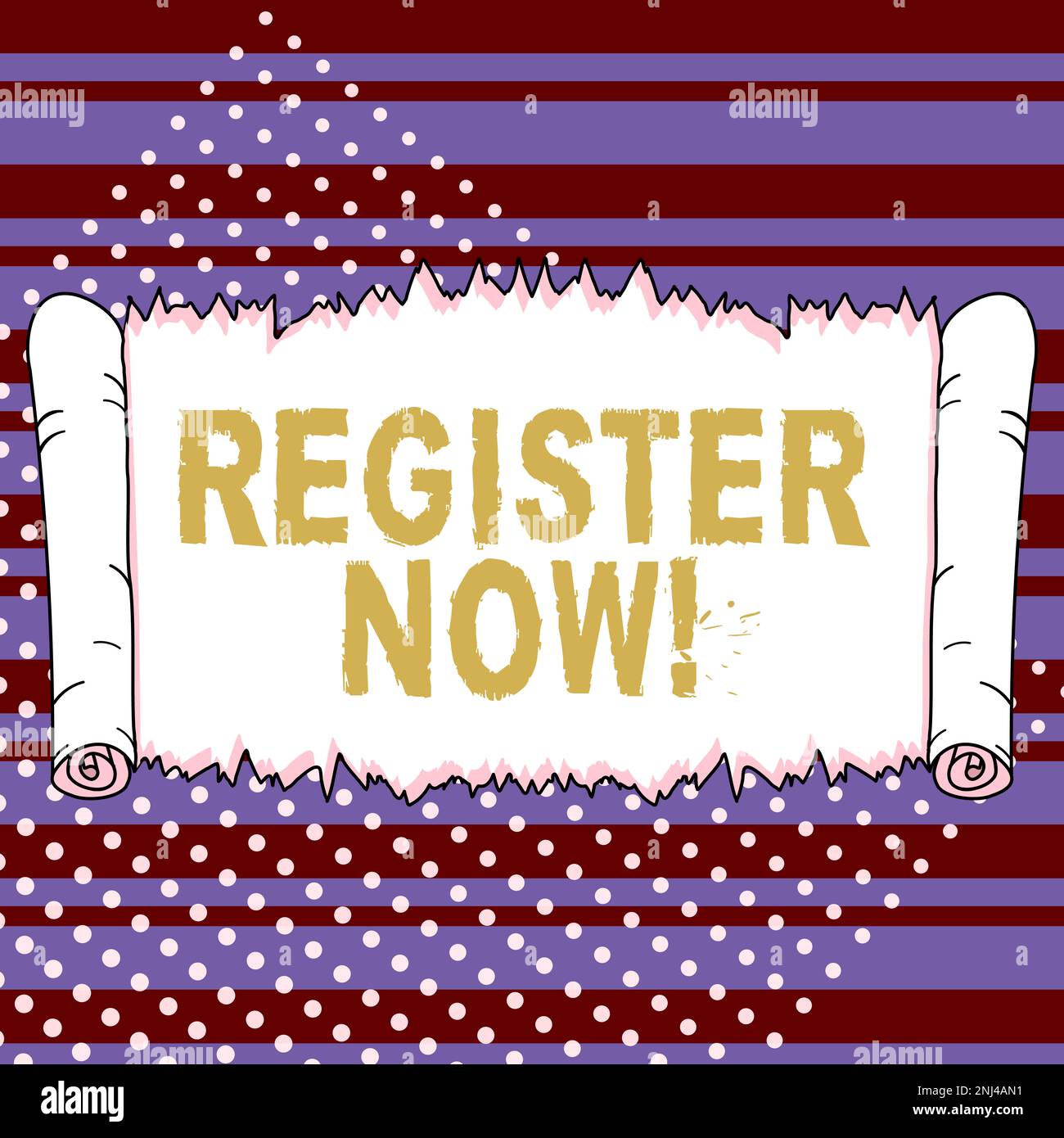 Inspiration showing sign Register Now. Business concept Name in an ...