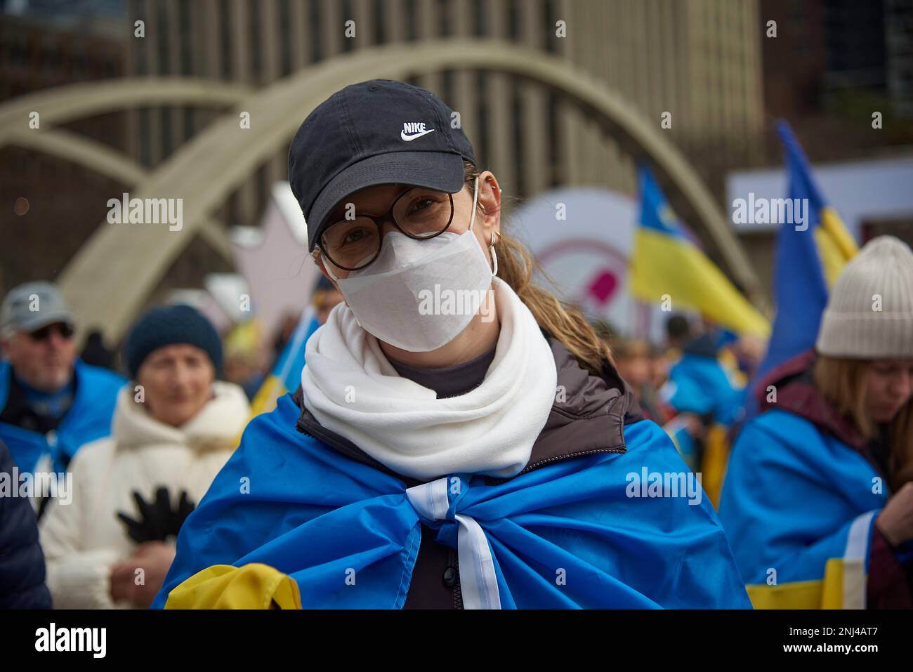 Ukrainian rally in Toronto Stock Photo - Alamy
