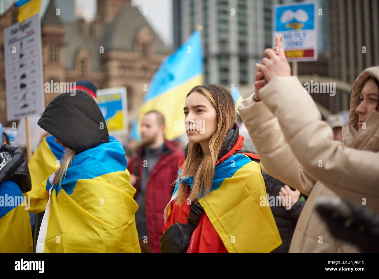 Ukrainian rally in Toronto Stock Photo - Alamy