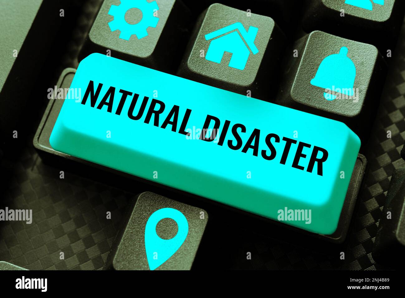 Sign displaying Natural Disaster. Business idea occurring in the course ...