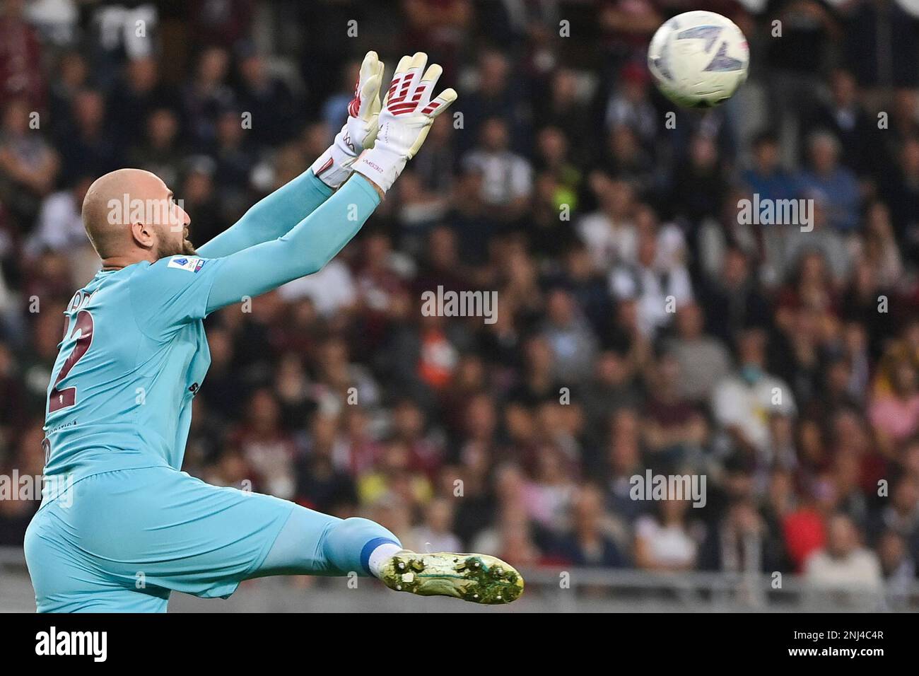 Torino's goalkeeper Vanja Milinkovic Savic saves the the ball during ...