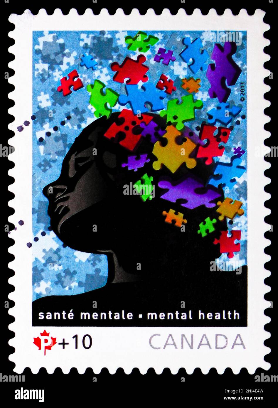 MOSCOW, RUSSIA - FEBRUARY 15, 2023: Postage stamp printed in Canada ...