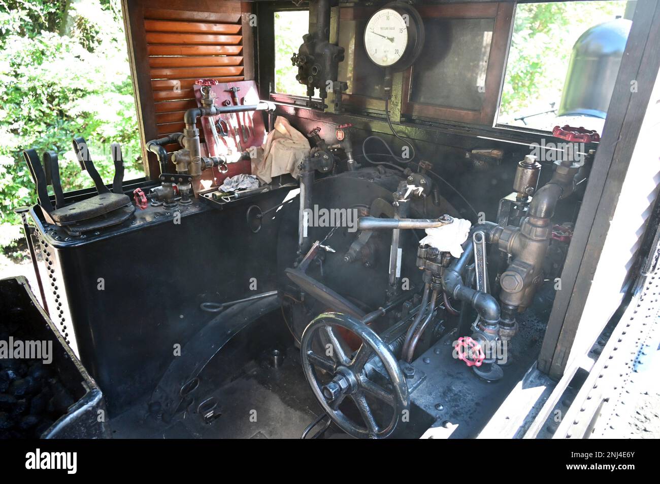 Steam Engine Locomotive SL12 is pictured at Meiji Mura in Inuyama City ...