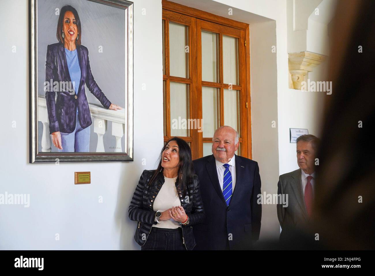 The former president of the Andalusian House Marta Bosquet addresses a ...