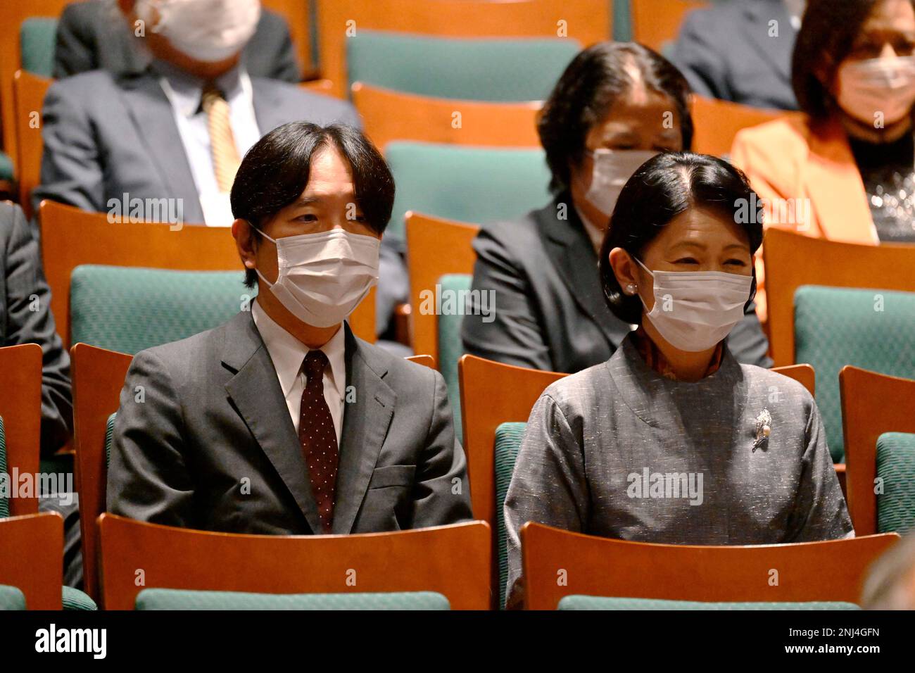 Japanese Crown Prince Akishino and Crown Princess Kiko attend the ...