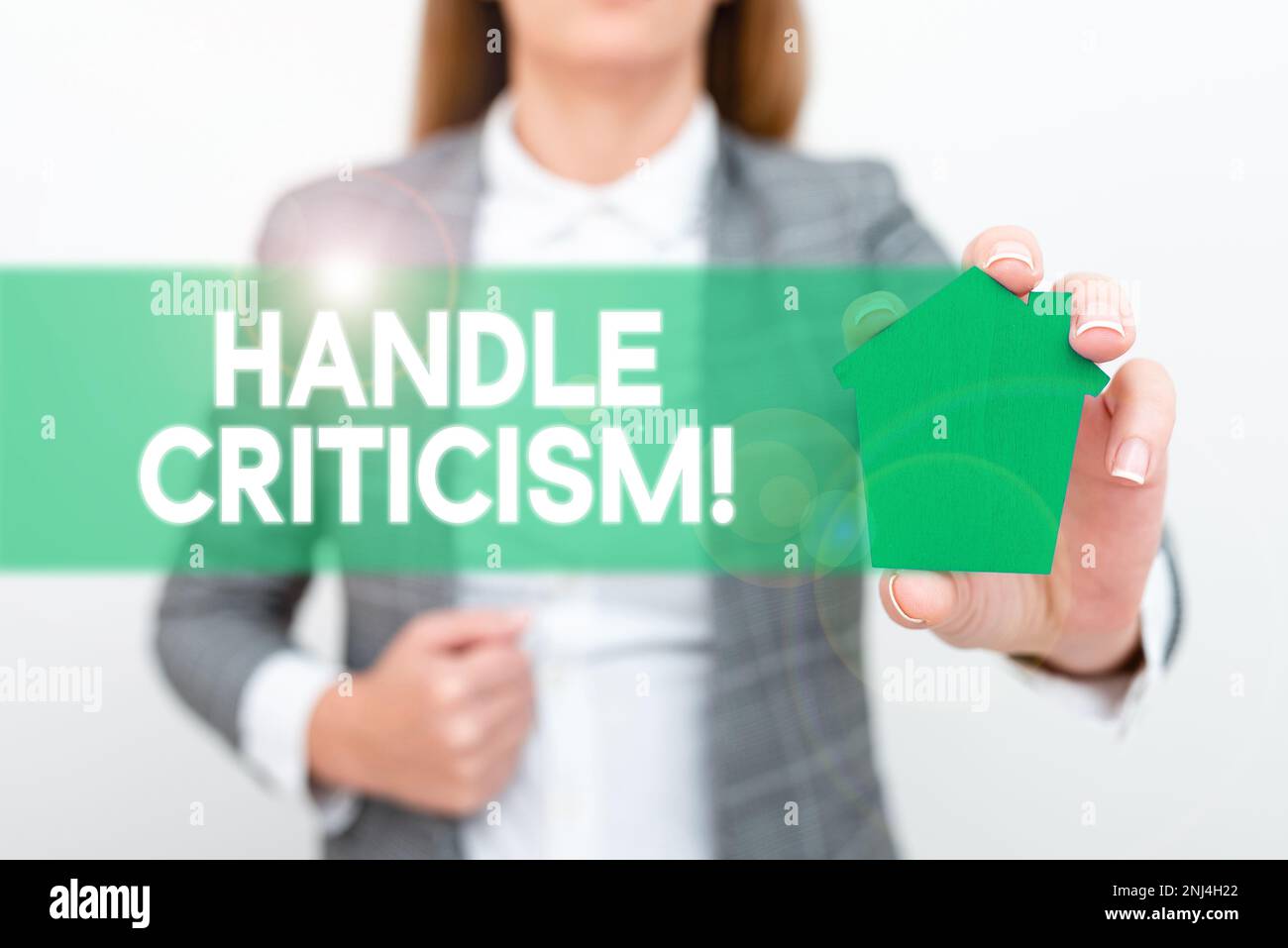 Sign displaying Handle Criticism, Internet Concept process of ...