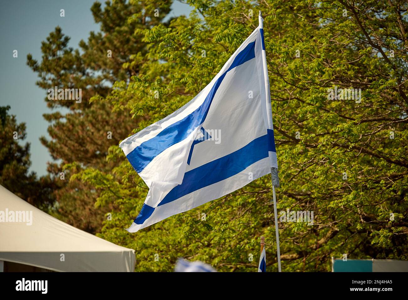 Israeli flag Toronto's annual Walk with Israel Stock Photo - Alamy