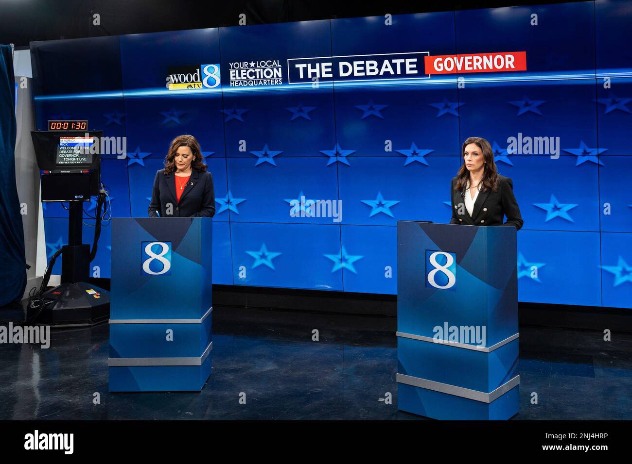Democratic Gov. Gretchen Whitmer, left, and GOP gubernatorial candidate ...