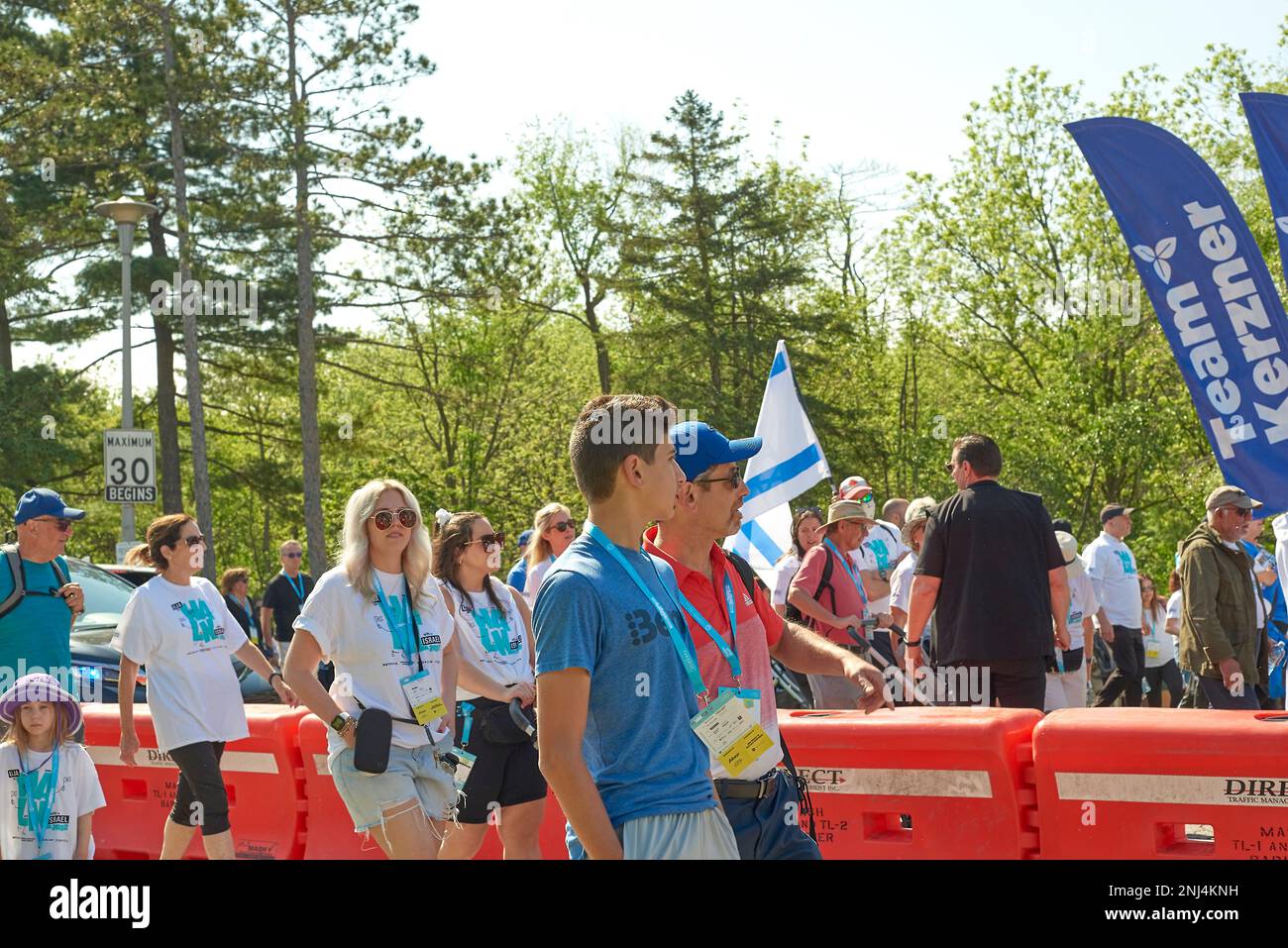 Toronto, Ontario Canada- May 29th, 2022: A crowd of people walking ...