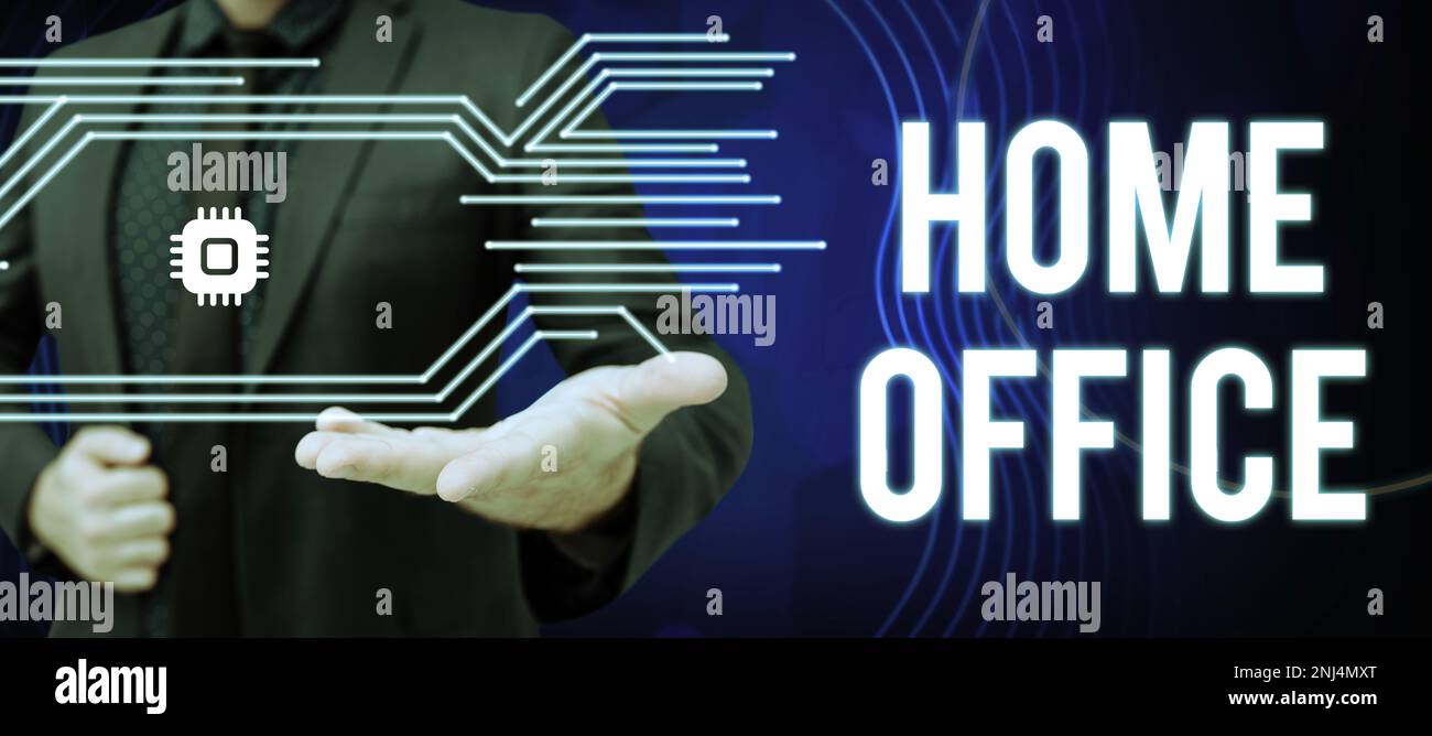 Conceptual display Home Office, Business concept space designated in a ...