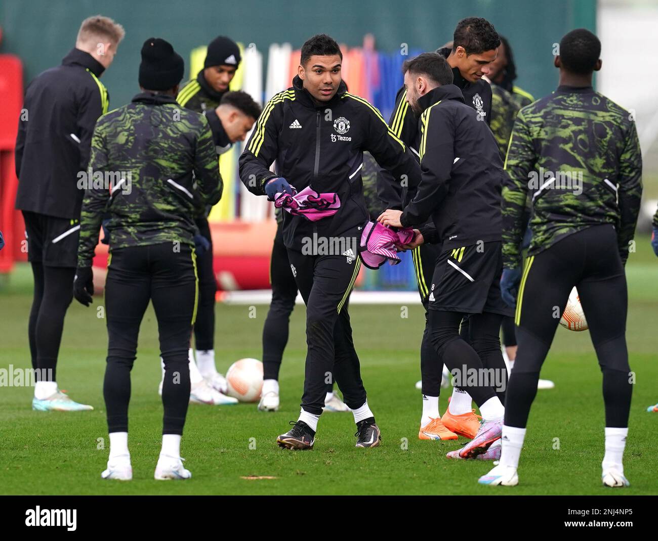 Casemiro manchester united training hi-res stock photography and images ...