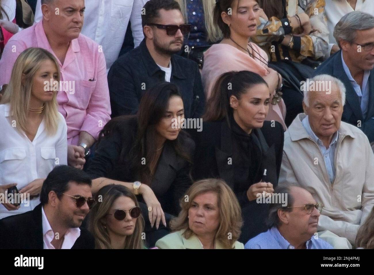Rocío and Vicky Martín Berrocal during the traditional bullfight for ...