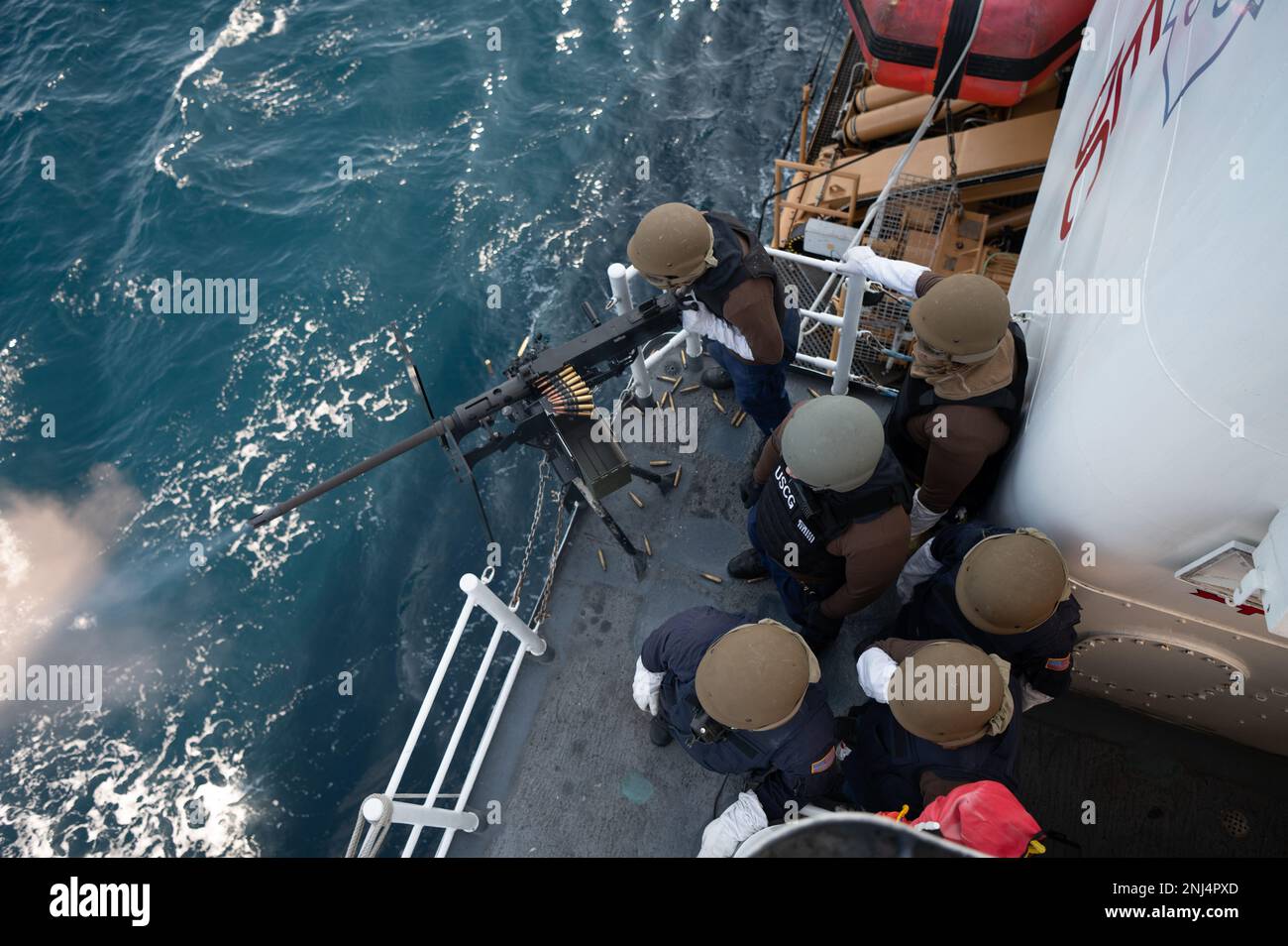 U.S. Coast Guard Petty Officer 3rd Class Jacob Pollard, a storekeeper ...
