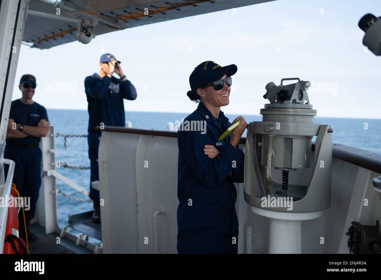 U.S. Coast Guard Cmdr. Brooke Millard, the Commanding Officer of USCGC ...
