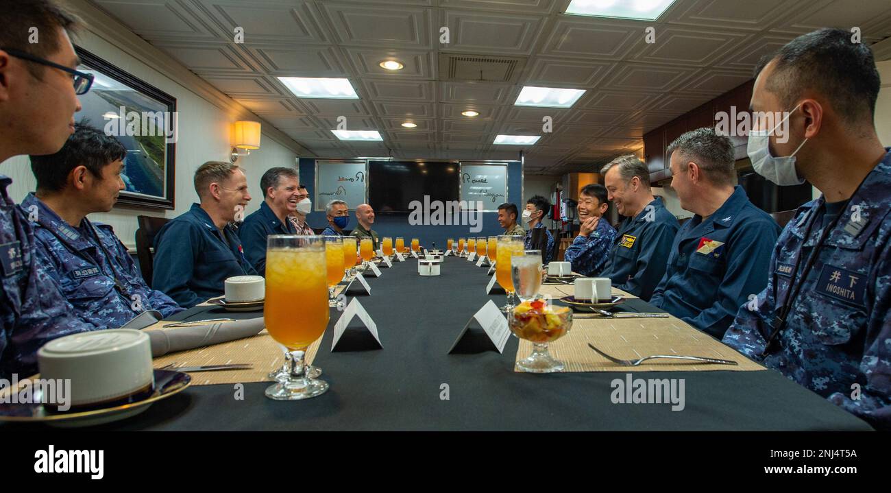 220805-N-JO823-1087 PHILIPPINE SEA (Aug. 5, 2022) Rear Adm. Michael ...